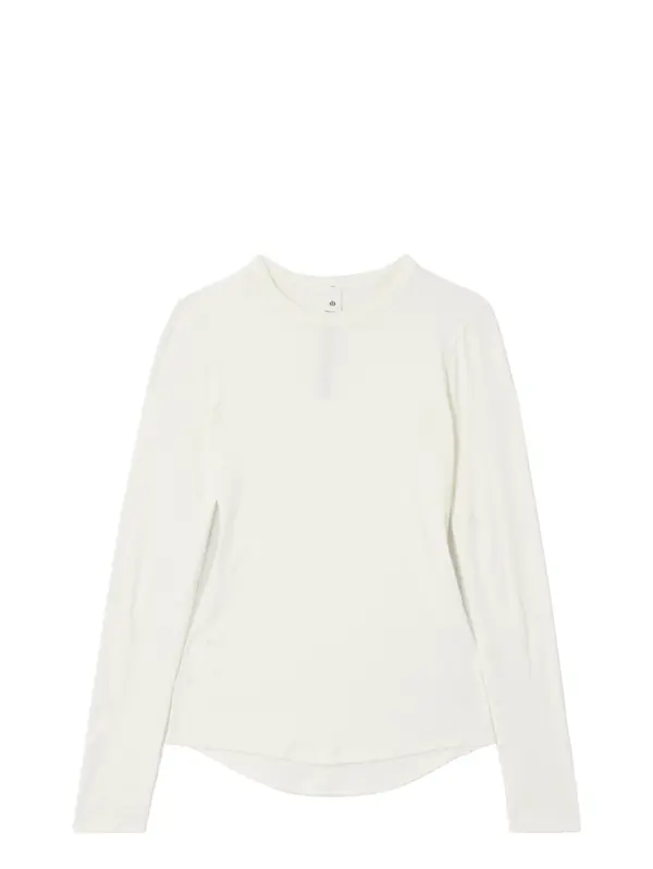 Lululemon Hold Tight Ribbed Stretch-modal T-shirt - White