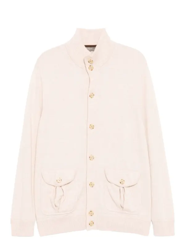 N.peal Knitted Bomber Jacket - Neutrals