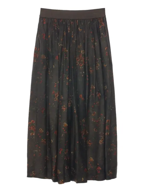UMA WANG Gillian Maxi Skirt - Brown