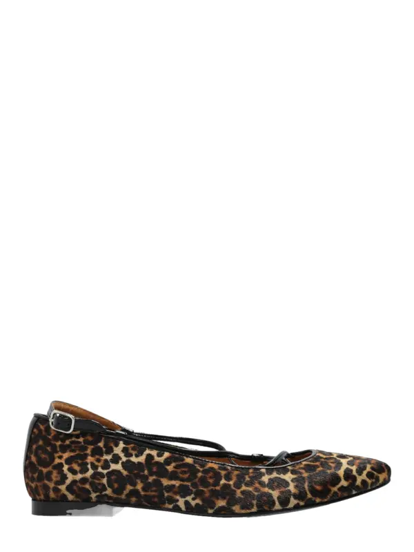 A.p.c. Leopard-print Ballerina - Brown
