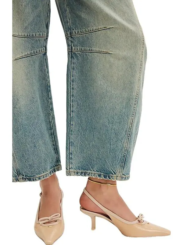 CIRCUS NY BY SAM EDELMAN Slingback Kitten Heels - Vanilla Bean