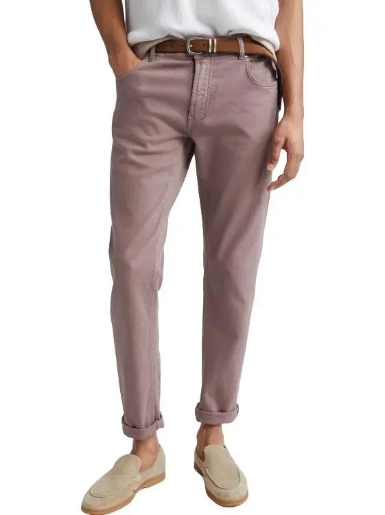 Eleventy Slim Leg Stretch Jeans - 47 Berry
