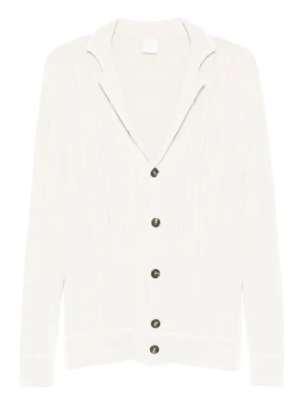 Eleventy Cotton Cardigan - Neutrals