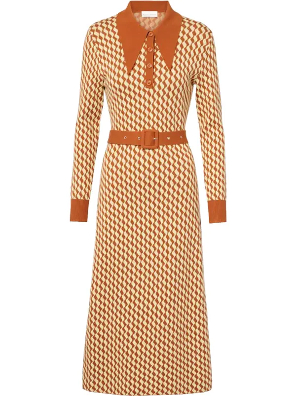 Rixo Cotton-blend Midi Dress - Green