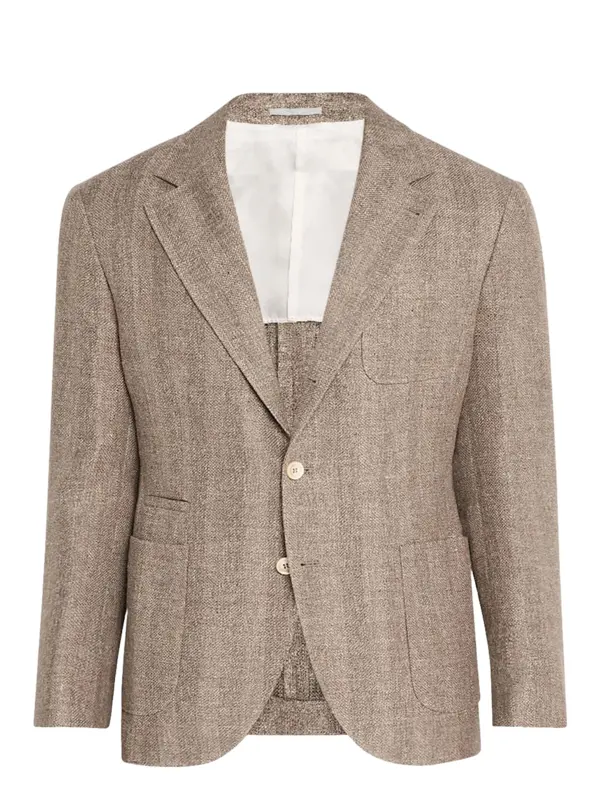 Brunello Cucinelli Chevron Sport Jacket - Bark