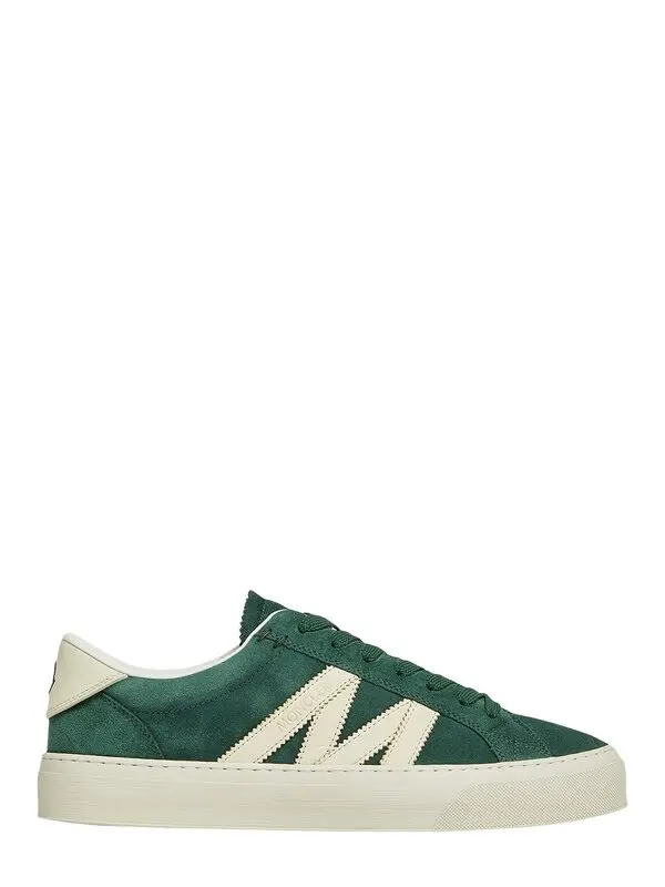 Moncler Monaco2 Suede & Nubuck Sneakers - Green