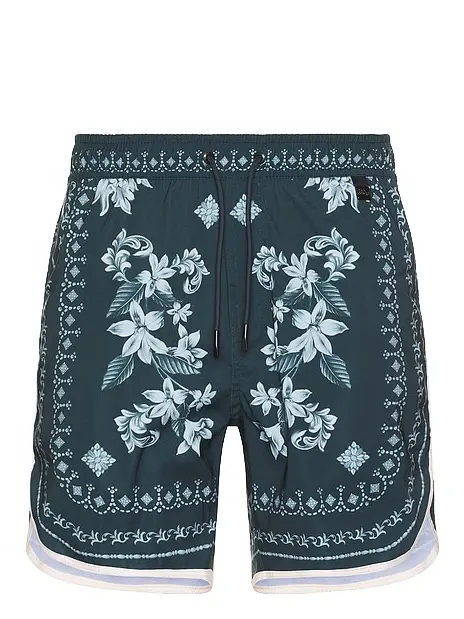 Agua Bendita Liam Trunk - Green & Off White