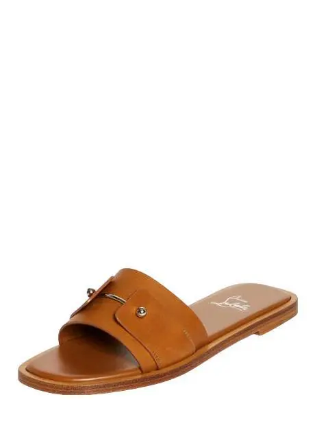 CHRISTIAN LOUBOUTIN Chambelimule Donna Slide Sandal - Terra