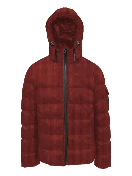 POINT ZERO Fine Corduroy Puffer Jacket - Brandy