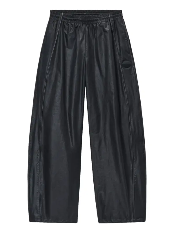 Alexander Wang Faux-leather Track Pants - Black