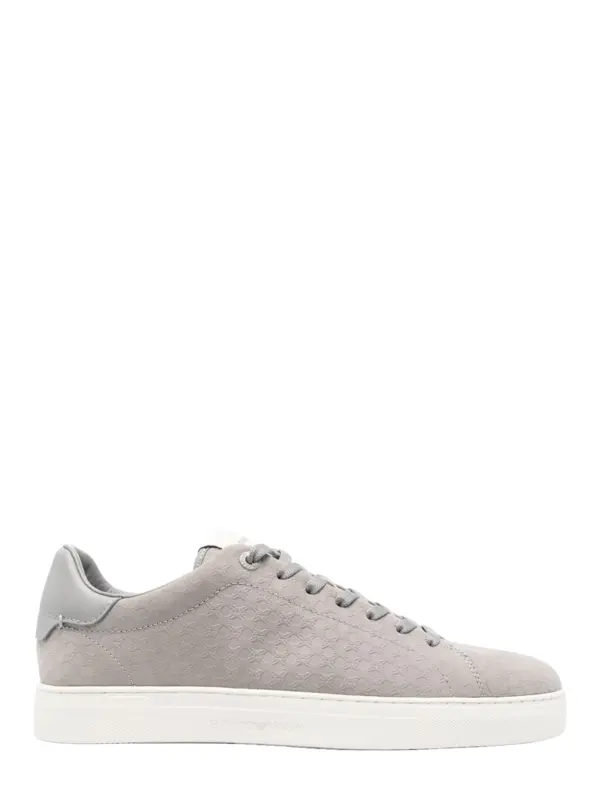 Emporio Armani Monogram Sneakers - Grey