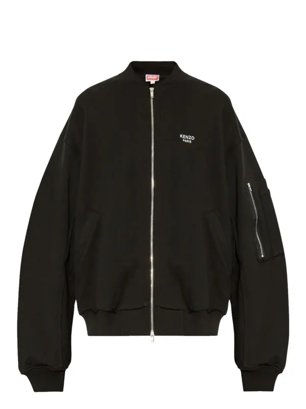 Kenzo Logo-embroidered Jacket - Black