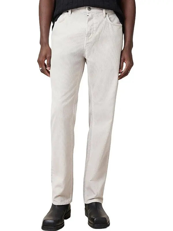 All Saints Reid Corduroy Trousers - Cream Taupe