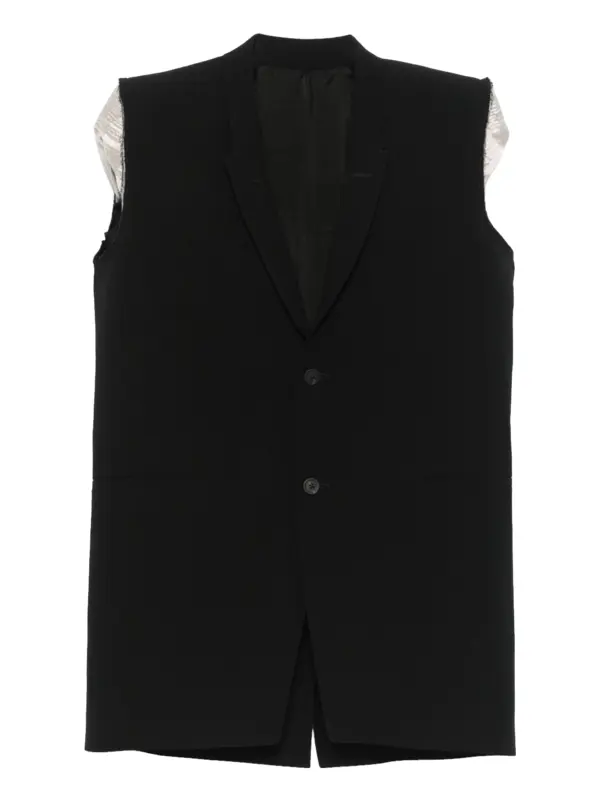 Rick Owens Tailored Vest - Black