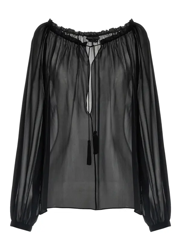 TOM FORD Silk Georgette Blouse - Black