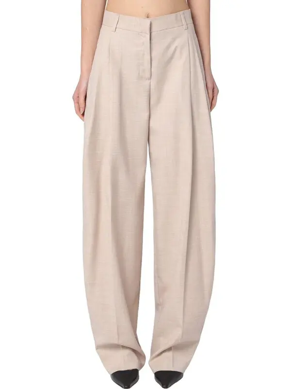 Andamane Wide Leg Trousers - Beige