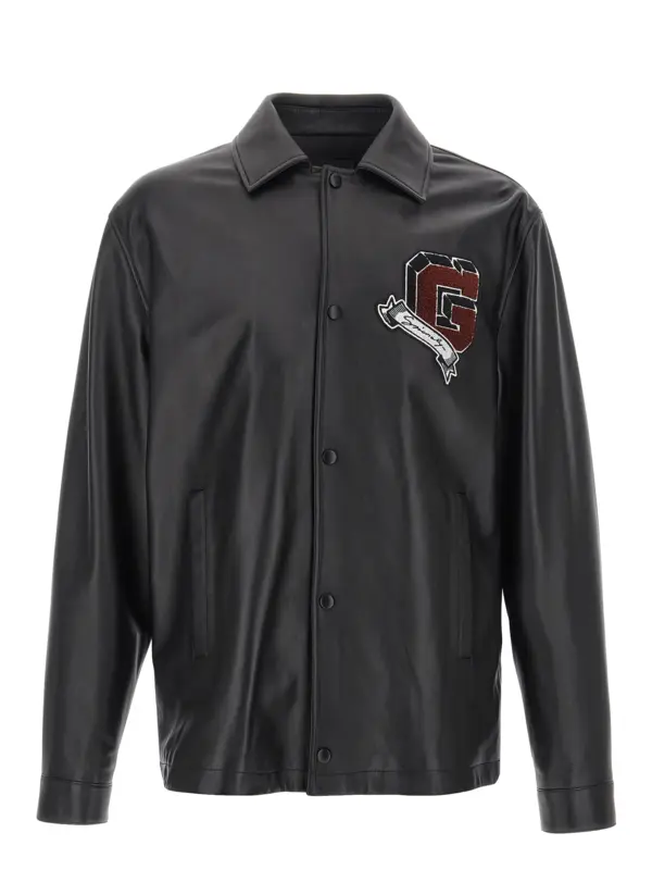 Givenchy Coach Veste' Leather Jacket - Black