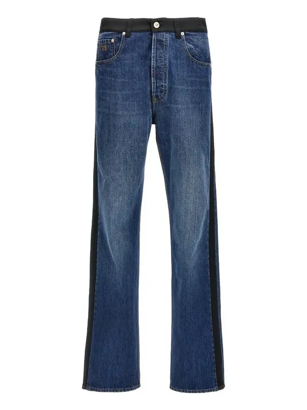 WALES BONNER Echo Denim Jeans - Blue