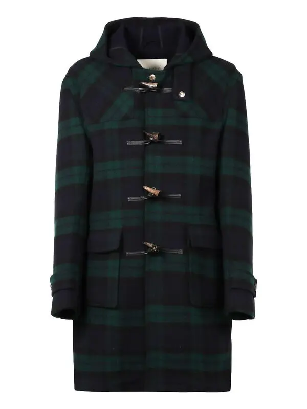 Mackintosh Checked Wool Coat - Multicolor