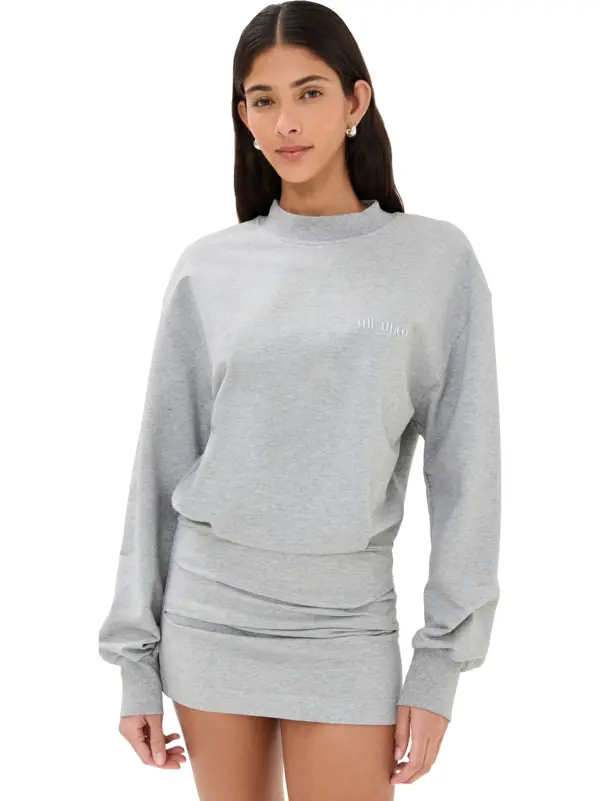 Attico Mini Dress - Melange Grey