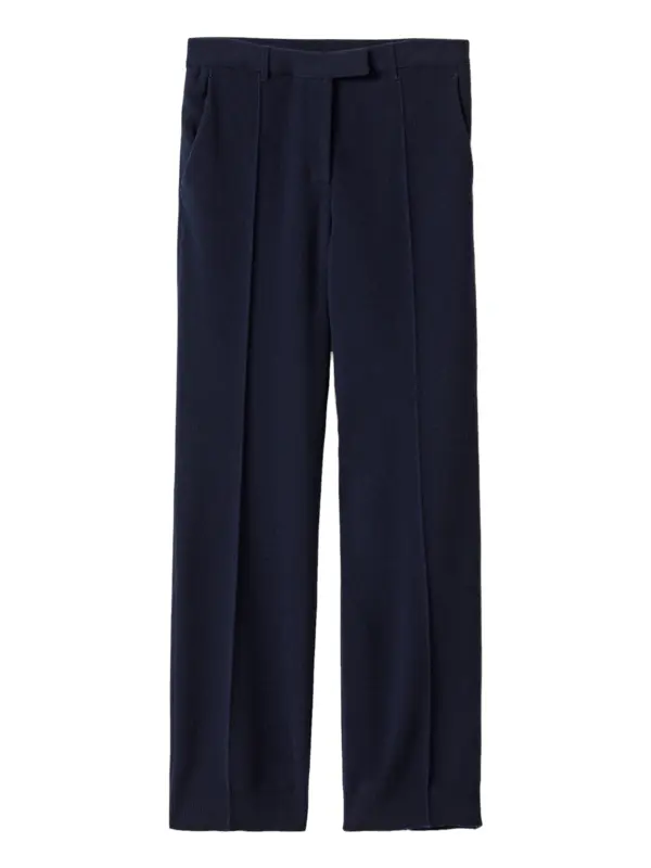 Miu Miu Wool And Cashmere Pants - Navy
