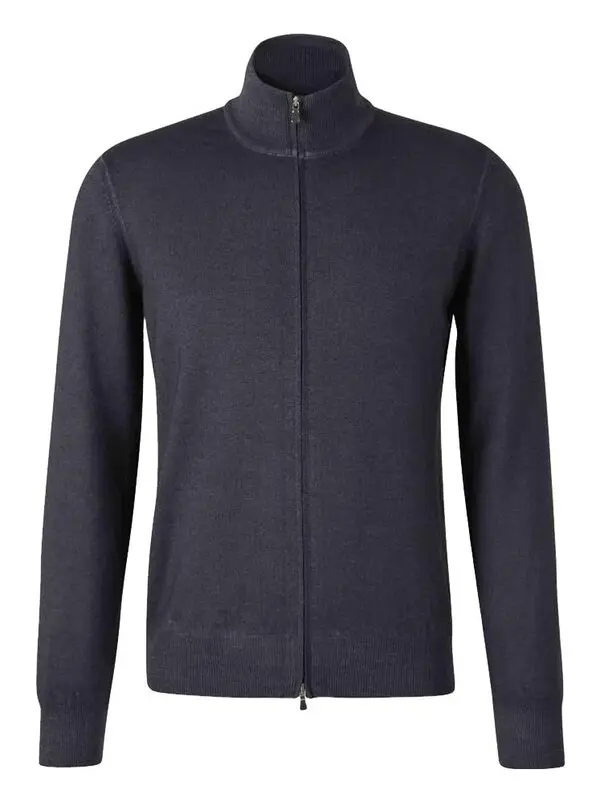 GRAN SASSO Wool Knitted Jersey - Midnight Blue