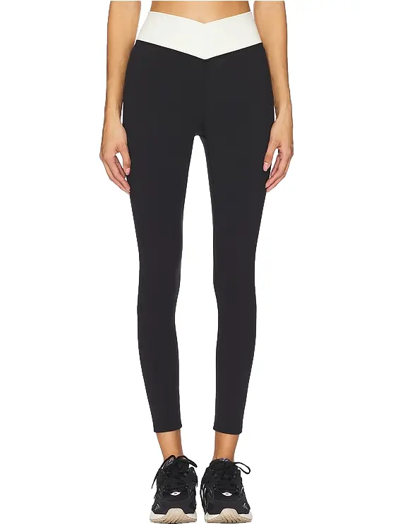 L*Space Unmatched Legging In Black,white - Black & Cream