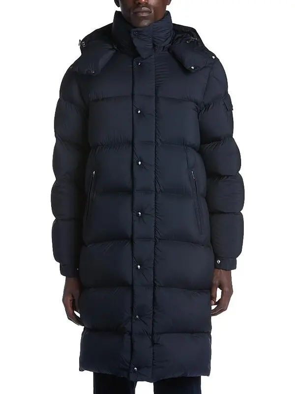 Moncler Hanoverian Long Parka - Navy Blue