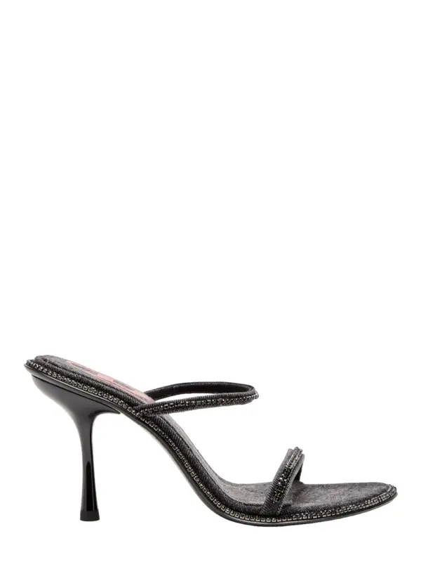 Diesel D-havanna Stiletto Heel Sandals - Black