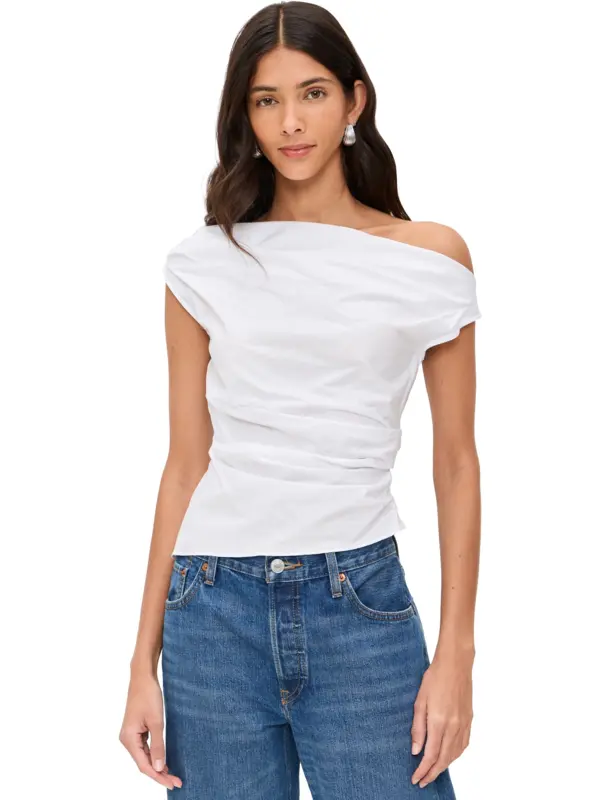 Staud Phare Off-shoulder Top - White