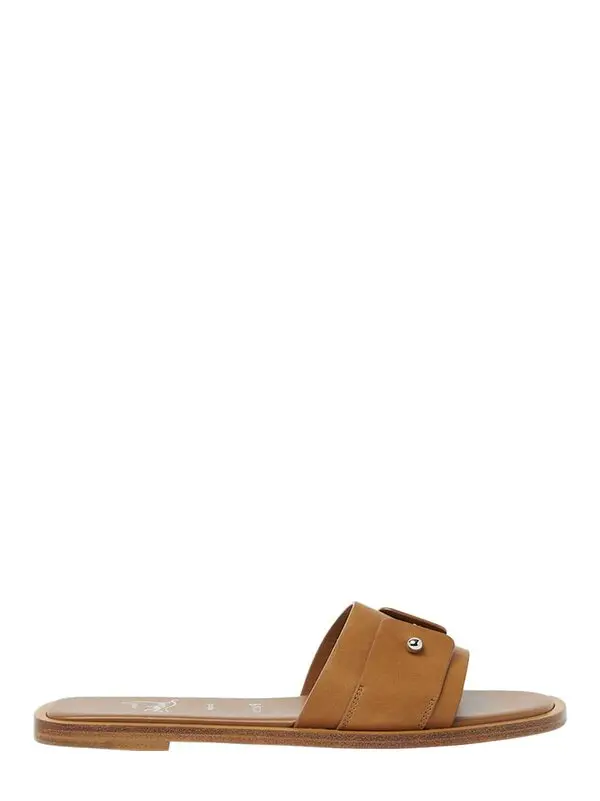 CHRISTIAN LOUBOUTIN Chambelimule Donna Leather Sandals - Terra
