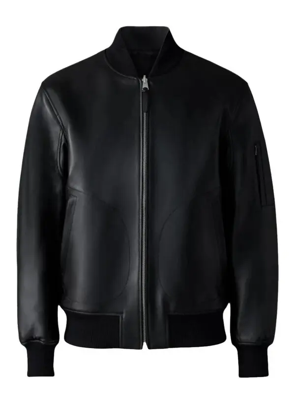 Mackage Easton-sa 2-in-1 Reversible Leather Bomber Jacket - Black-carbon