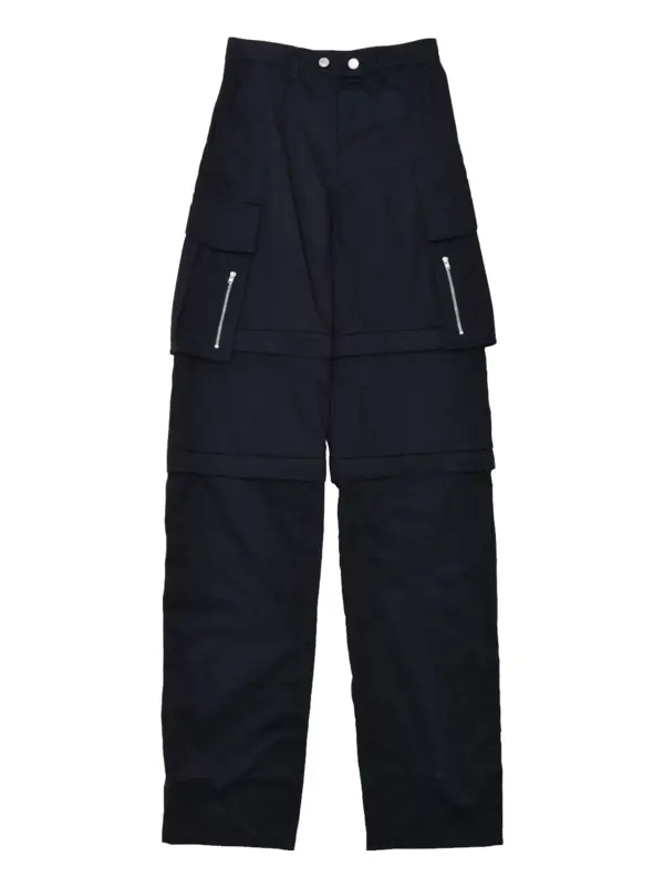 SRVC STUDIO Cotton Cargo Trousers - Blue