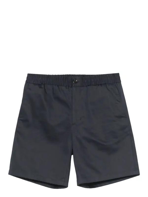 Ami Cotton Chino Shorts - Blue