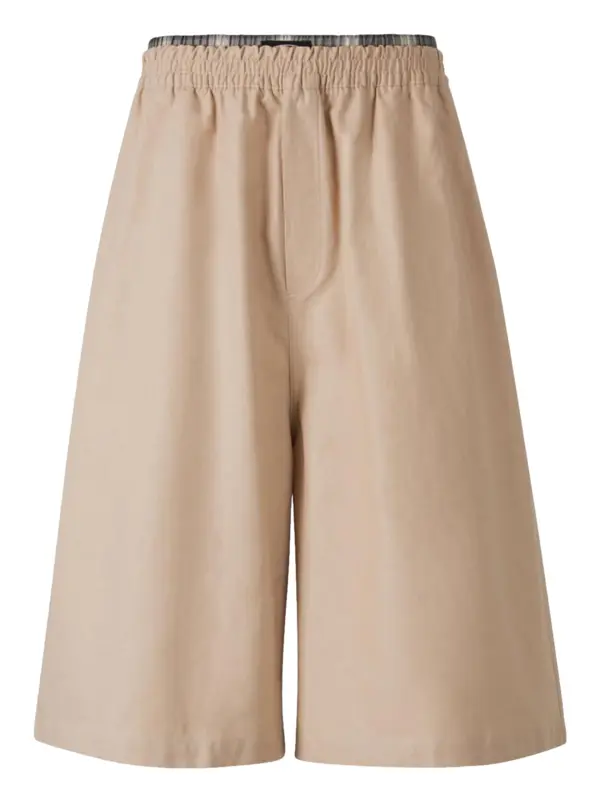 WILLY CHAVARRIA Layered-detail Shorts - Brown