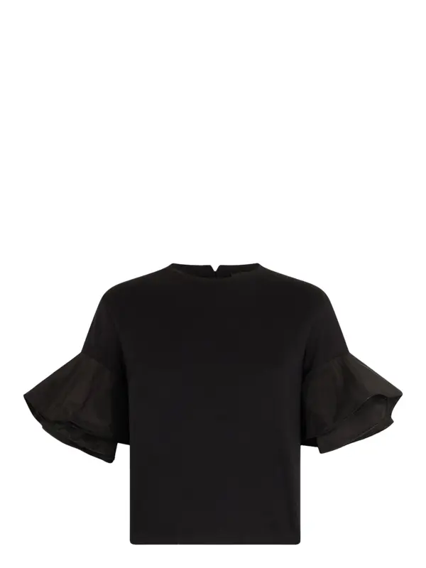 Liu Jo Flounce-sleeve T-shirt - Black