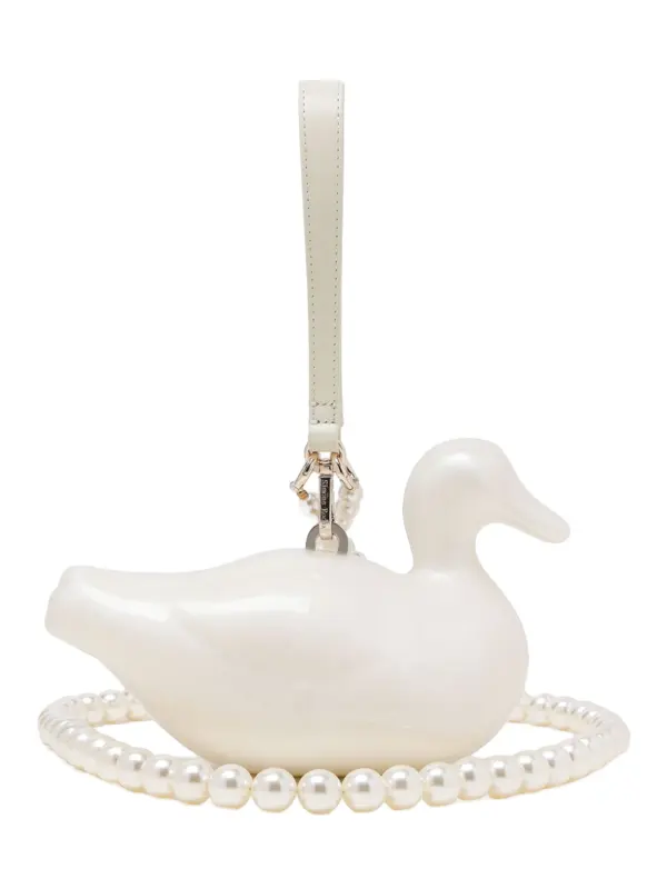 Simone Rocha Duck Clutch - White