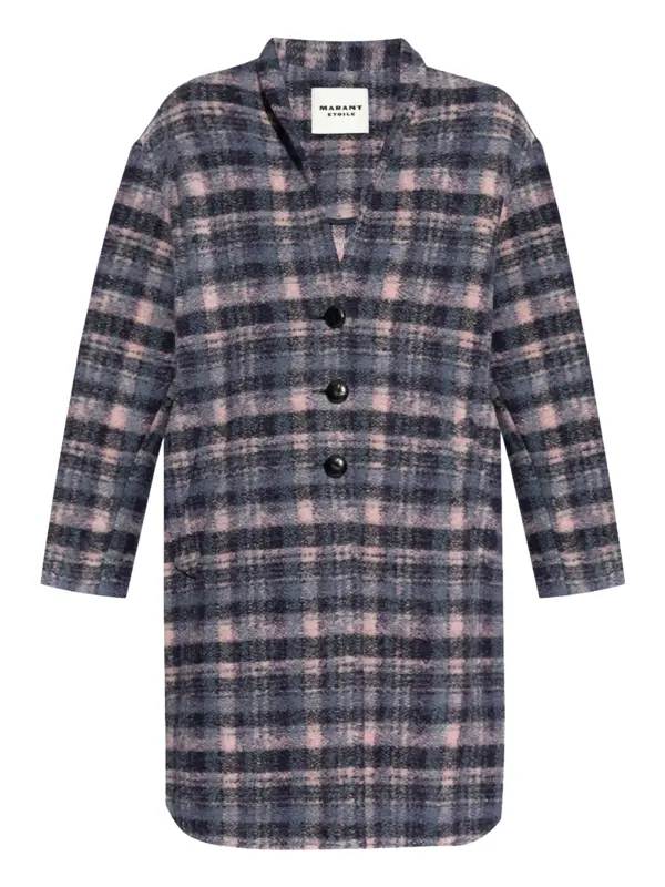 MARANT ETOILE Gabriel Wool Blend Coat - Lilac