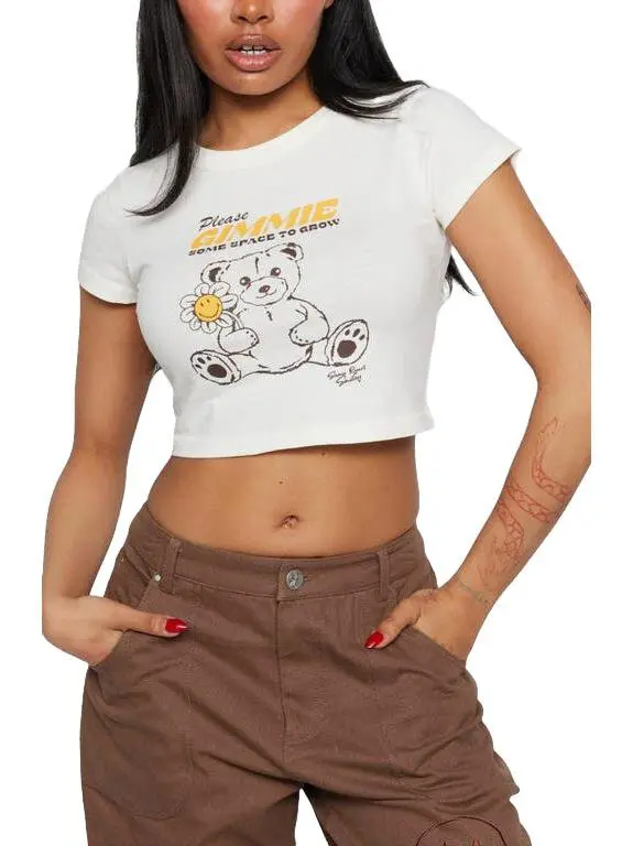 SAMII RYAN Gimmie Space Baby Tee - White