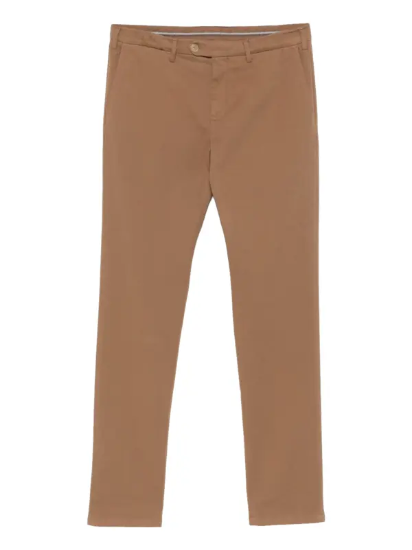 Canali Gabardine Trousers - Brown