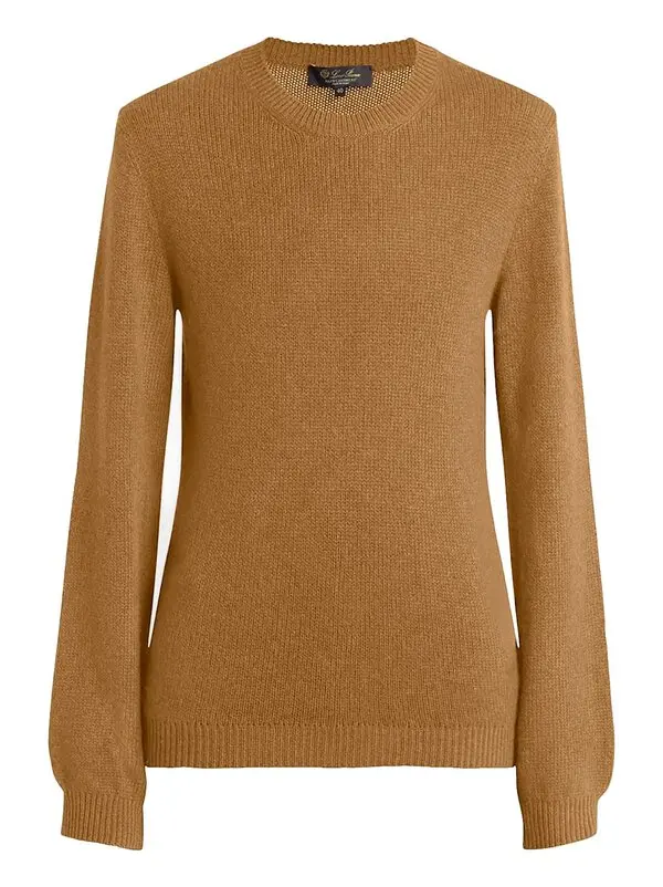 Loro Piana Fobello Baby Cashmere Top - Camel Oasis