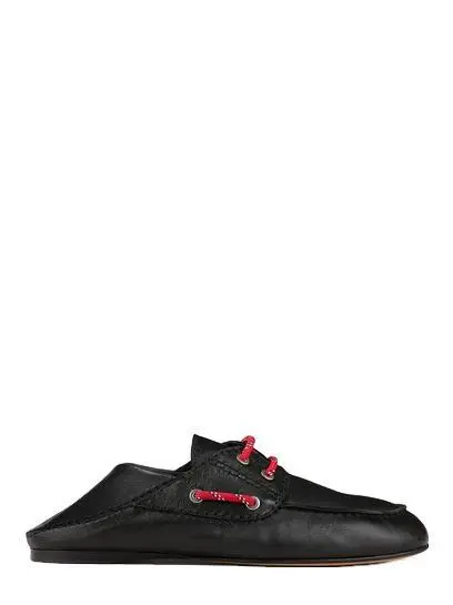 Sandro Leather Loafers - Black