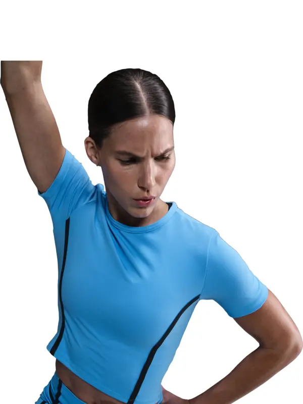 Nike Fitted Dri-fit Short-sleeve Top - Blue