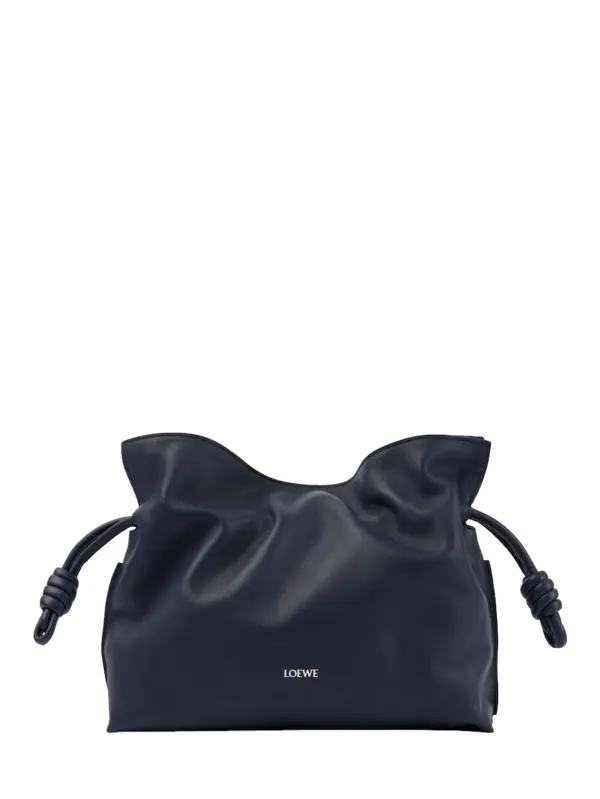Loewe Flamenco Medium Leather Clutch - Blue