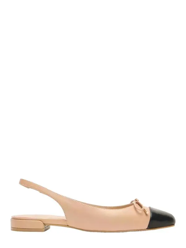 STUART WEITZMAN Sleek Bow Ballet Flats - Neutrals