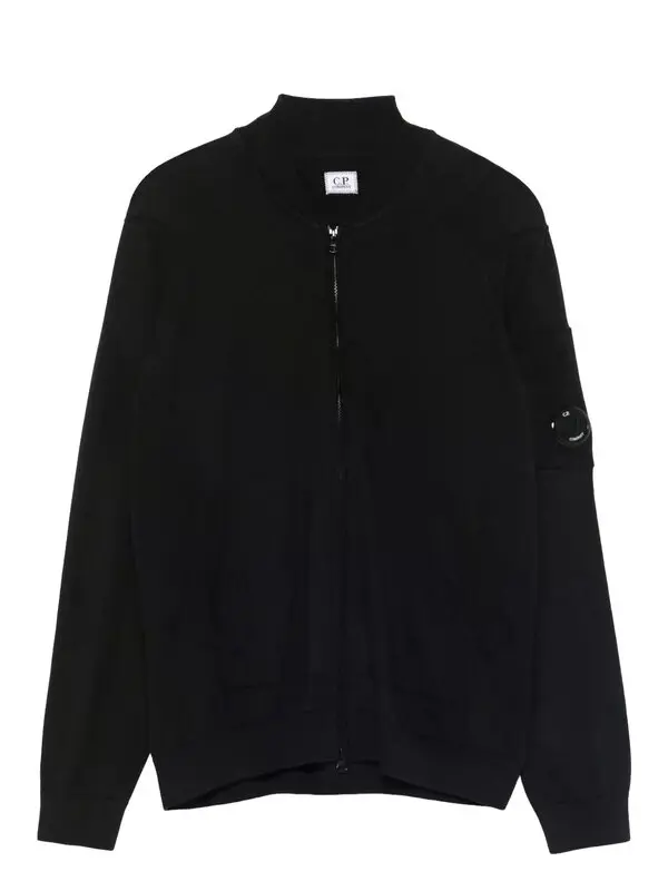 C.P. COMPANY Lens-detail Cardigan - Black
