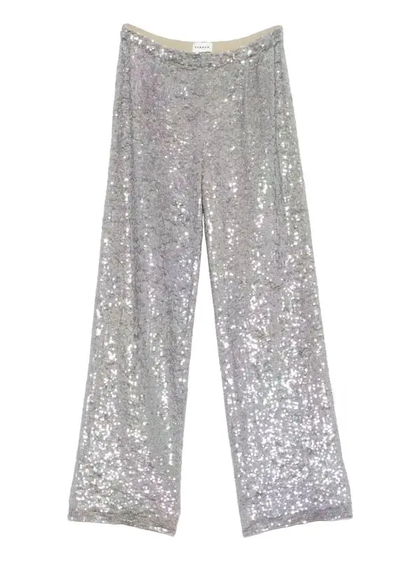 P.a.r.o.s.h Gong Straight-leg Trousers - Neutrals