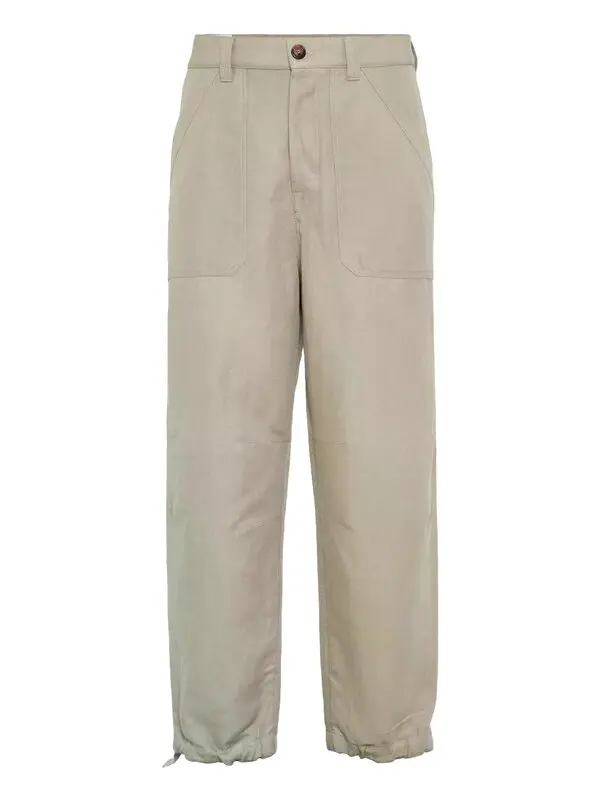 Brunello Cucinelli Drill Trousers - Brown