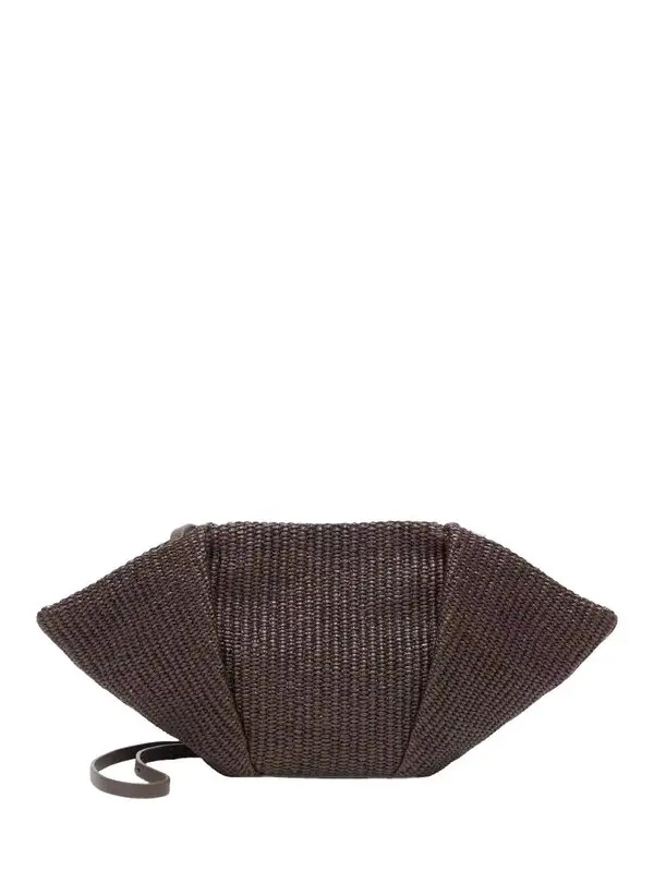 Brunello Cucinelli Interwoven Clutch - Brown