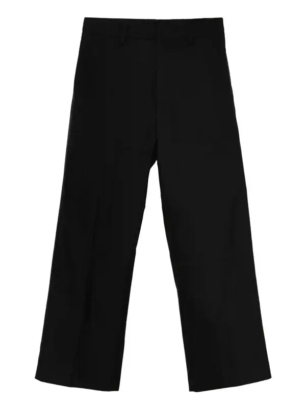 CROQUIS Straight-leg Trousers - Black